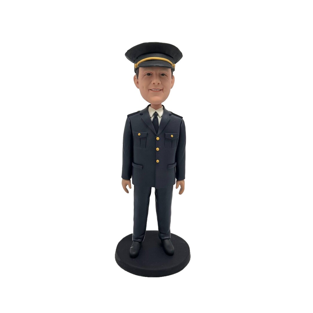 Personalized Polymer Clay Figurine,custom Police Officer Bobblehead, - Etsy