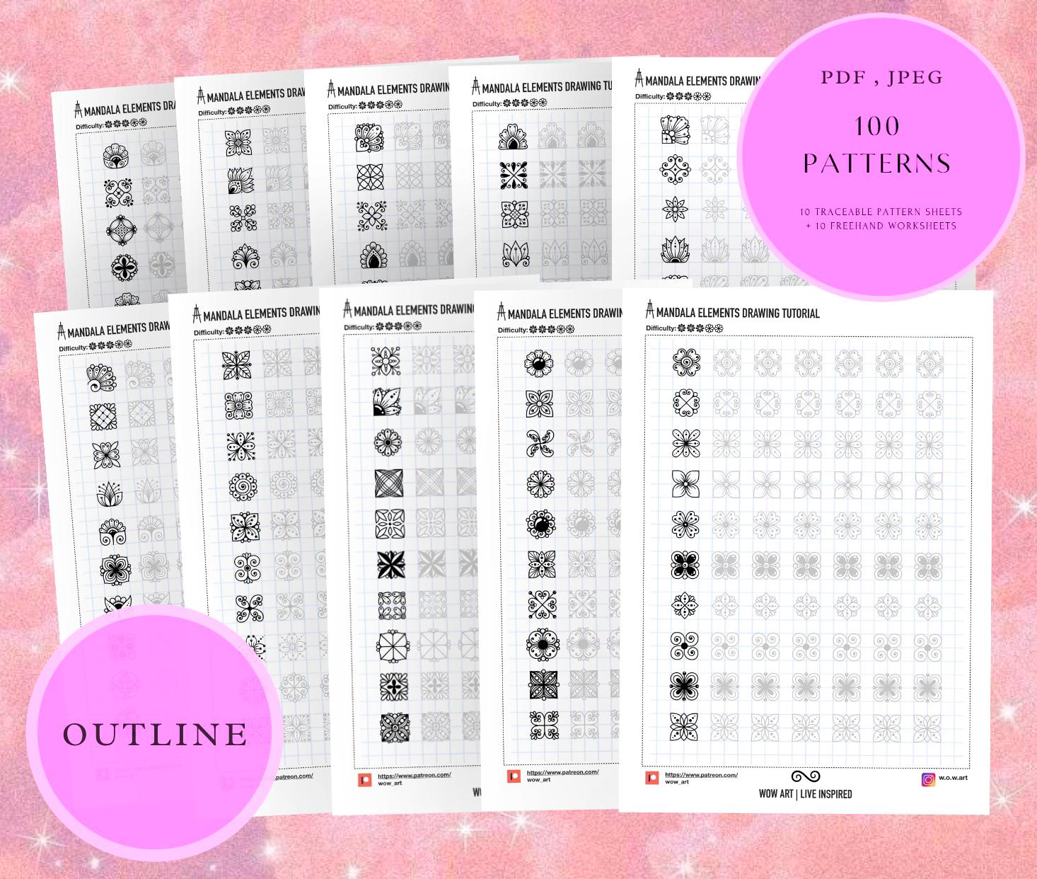 ALL 22 Sets of Patterns and Training Sheets in One Bundle! Pdf,jpeg ...