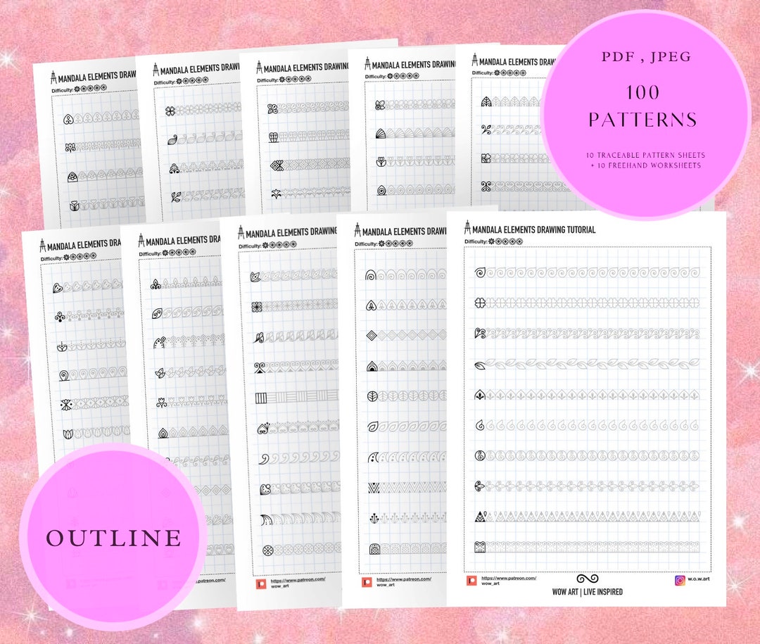 22.NEW!! 1x1 Cell Patterns Training Sheets for Beginners Part.2!pdf ...