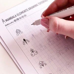 3.simple Patterns Training Sheets Part.1! Pdf, Jpeg. Mandala Art ...