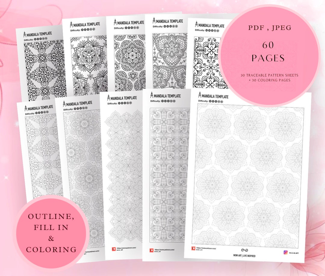 14.mosaic Patterns Training Sheets! Pdf,jpeg. Mandala Art, Ornaments ...