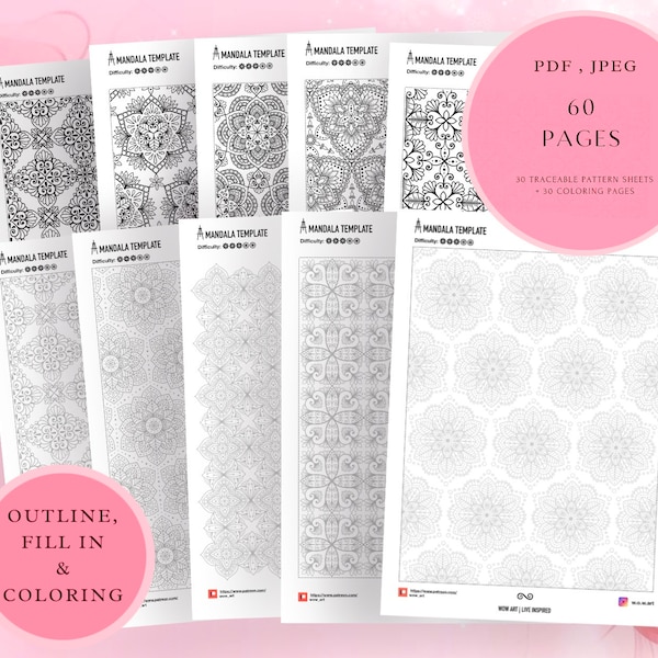 Mandala Ornaments - Etsy