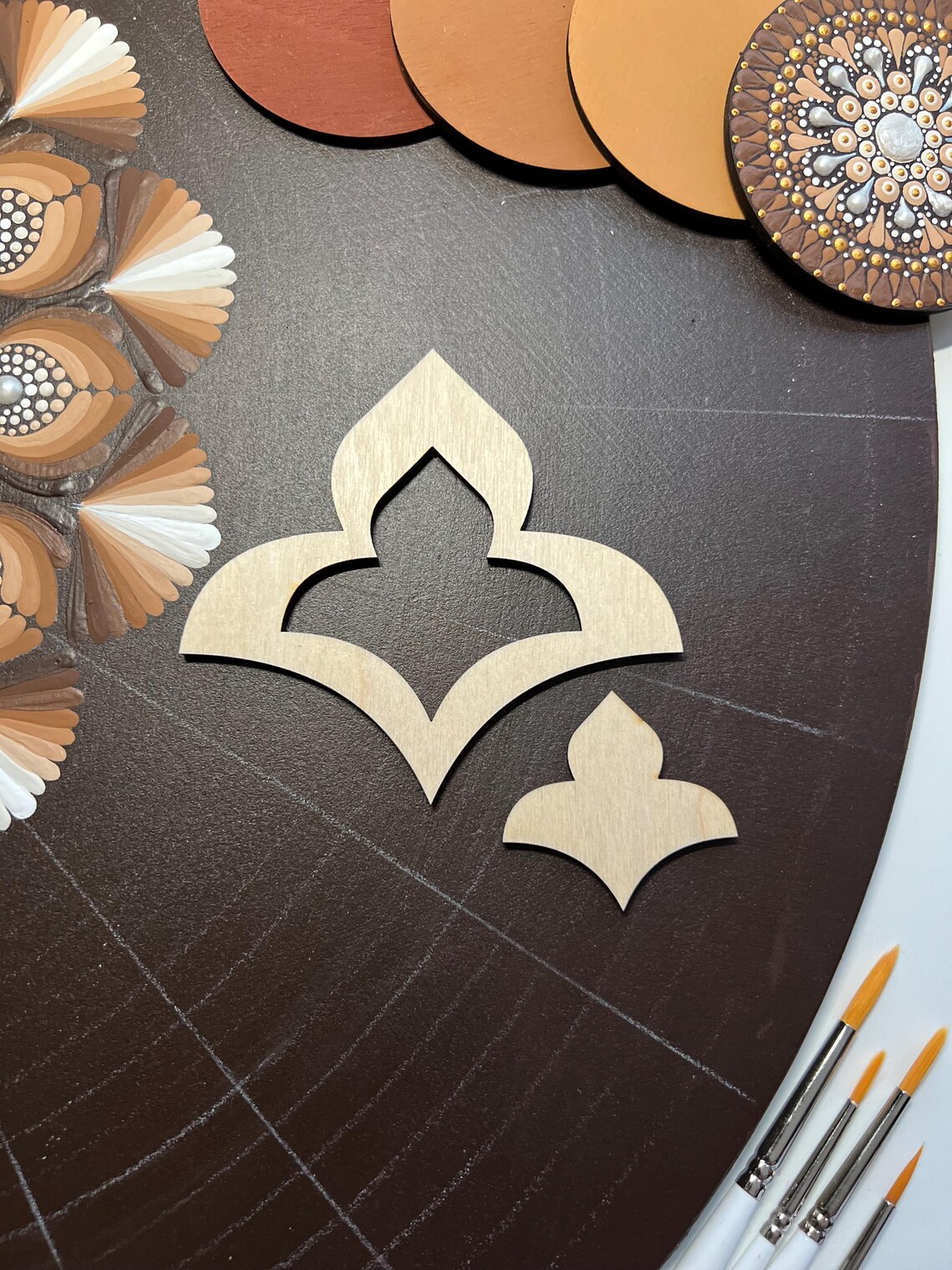 Stencils for Drawing, Dot Art Tools, Wooden Shapes, Mandala Art ...
