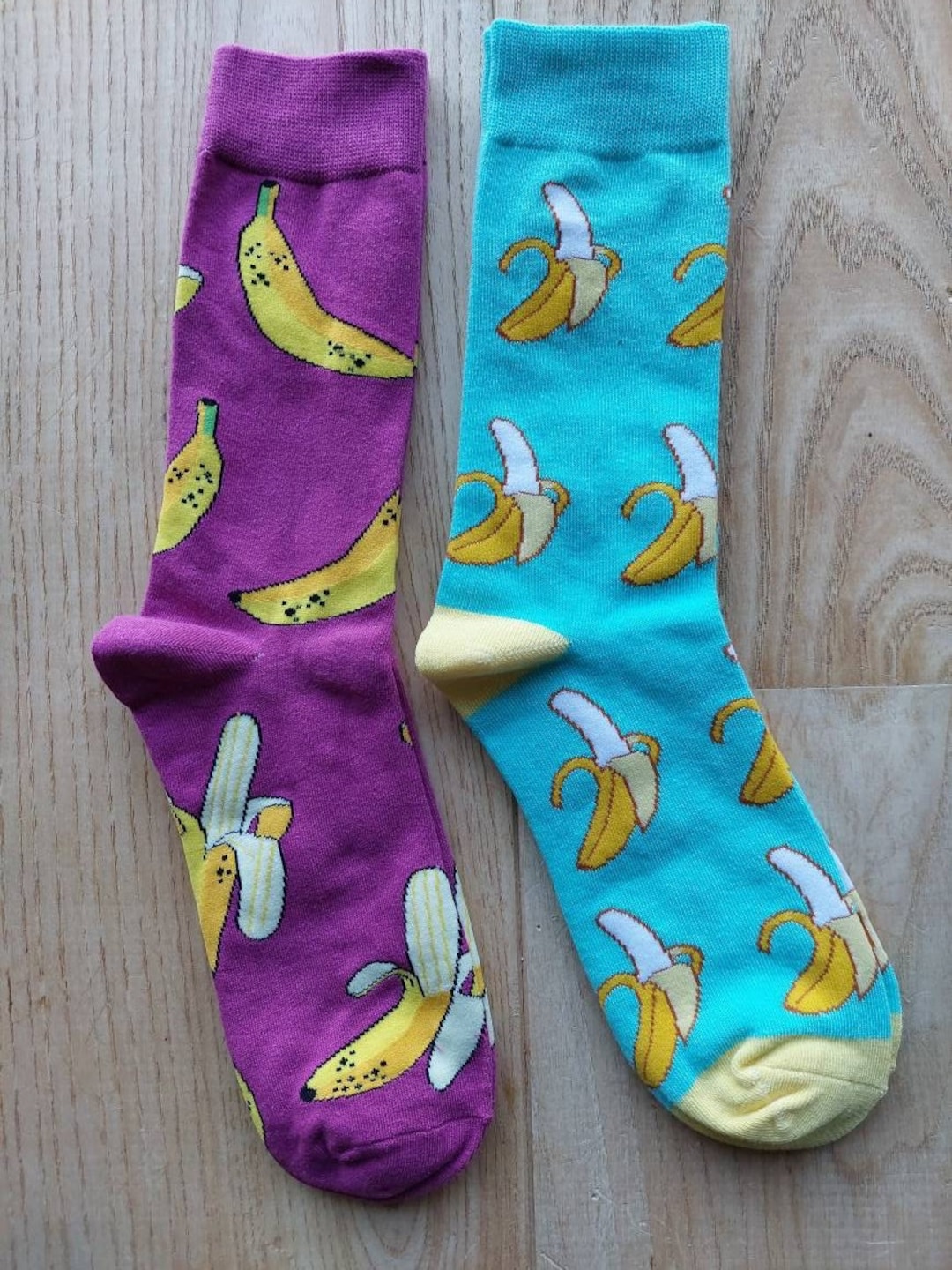 Banana Socks. 2 Pairs. Go Bananas With These Colorful and Fun Socks. - Etsy