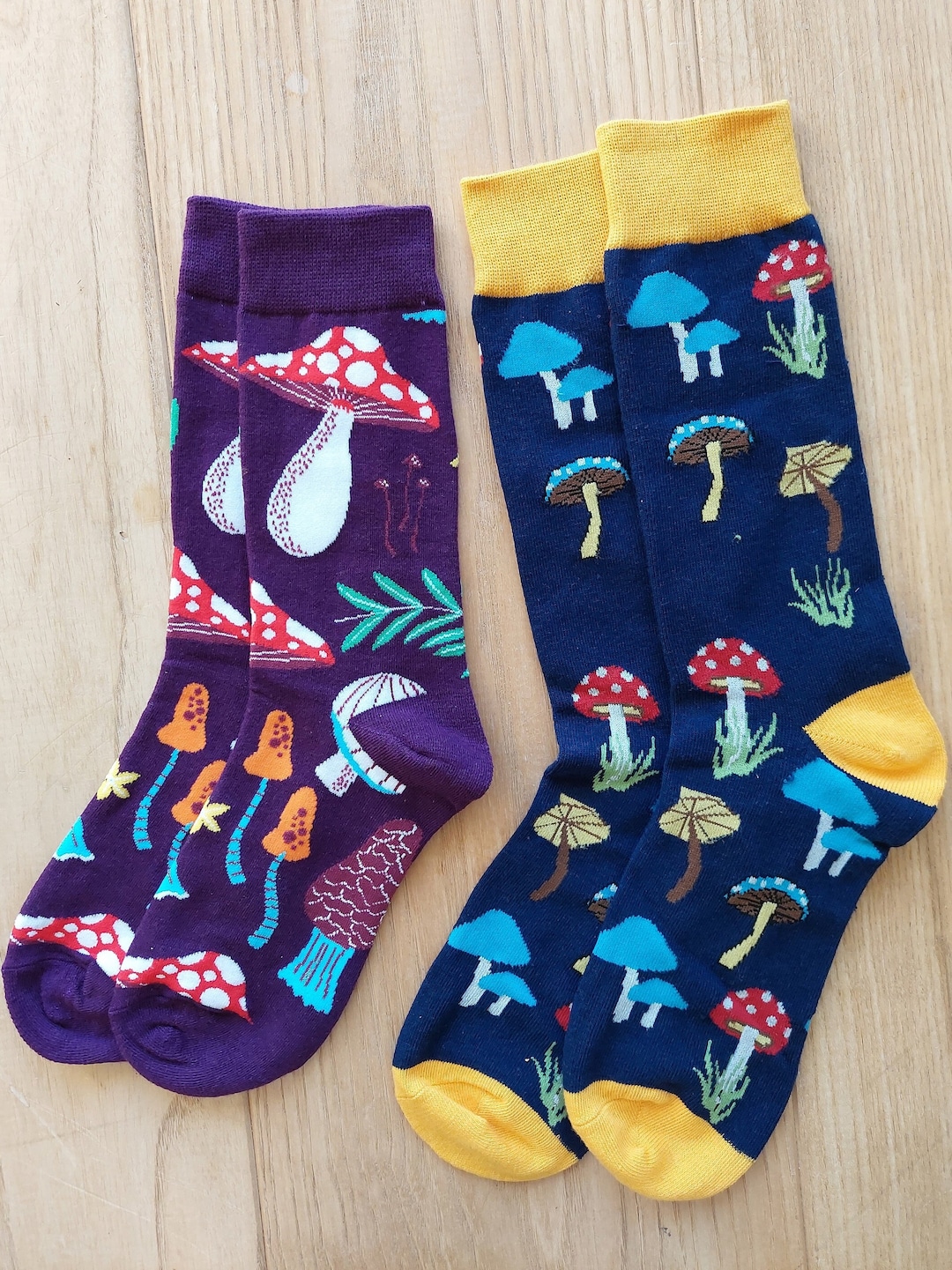 Mushroom. Toadstool. Fungi Socks. 2 Pairs. His and Hers. - Etsy