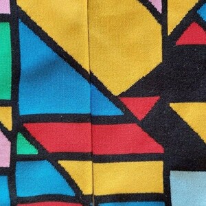 Stained Glass Socks. Colourful Geometric Shapes. Art Socks. - Etsy