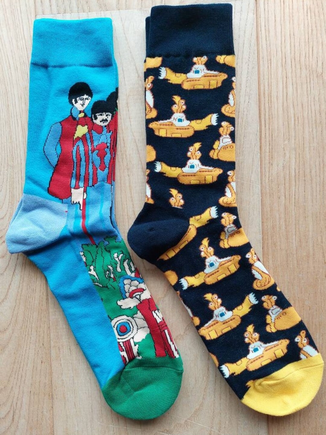 Beatles Socks. John, Paul, George and Ringo. Two Pairs. Sgt Pepper and ...