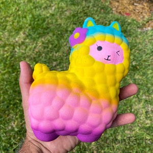 Jumbo Sheep Alpaca Squishy Cute Animal Squishy Squish Kids Gift ...