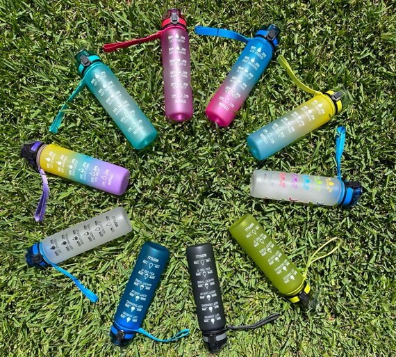 32oz Leakproof Time Marker Motivational Sport Water Bottle - Etsy
