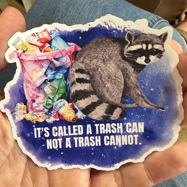 Waterproof Trash Can Decal - Etsy