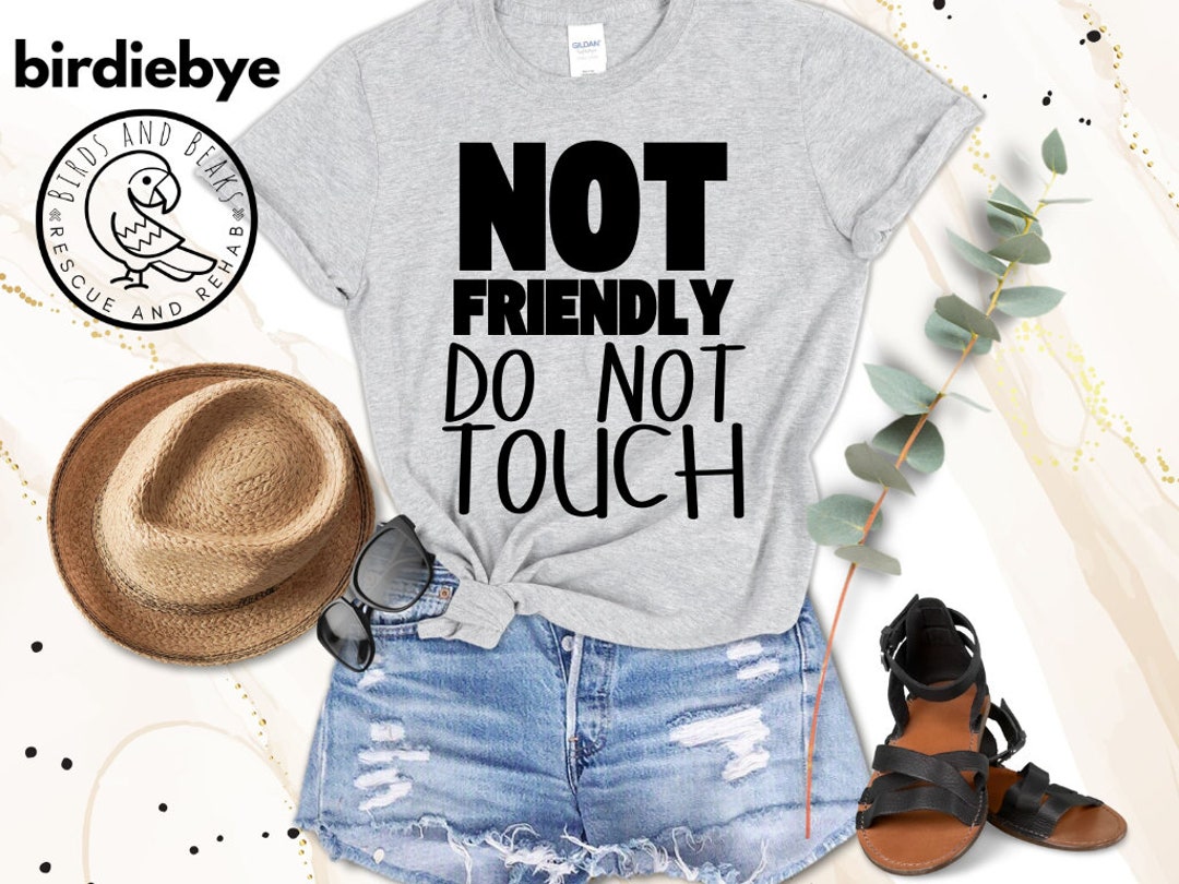 Not Friendly Do Not Touch T-shirt - Etsy