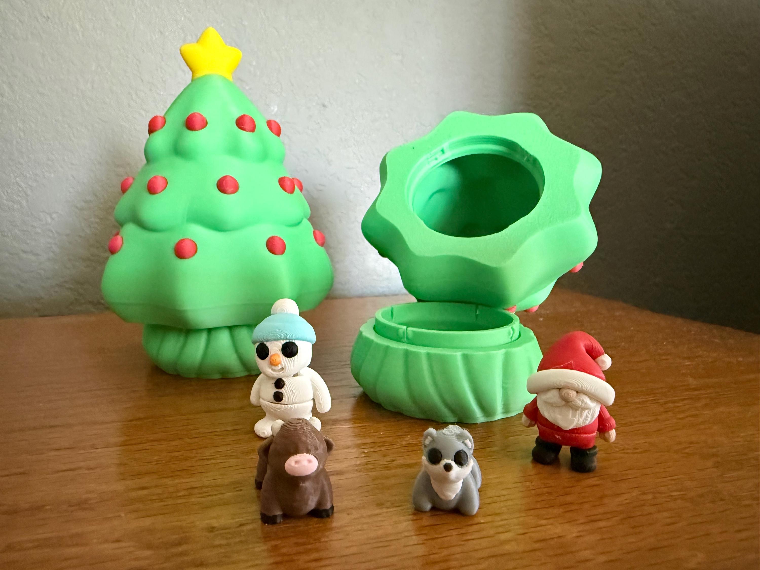 Mini Figure Christmas Tree Container: Holds Articulated Minis - Etsy