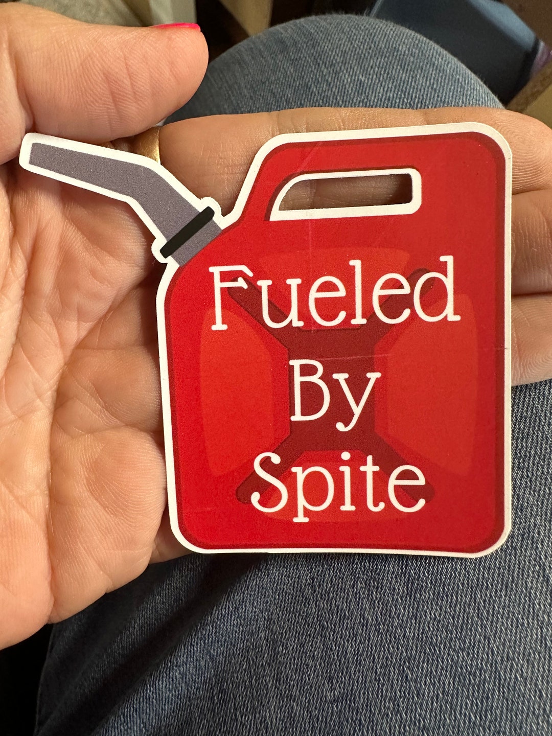 Fueled by Spite Laptop Sticker, Bumper Sticker or Water Bottle Decal - Etsy