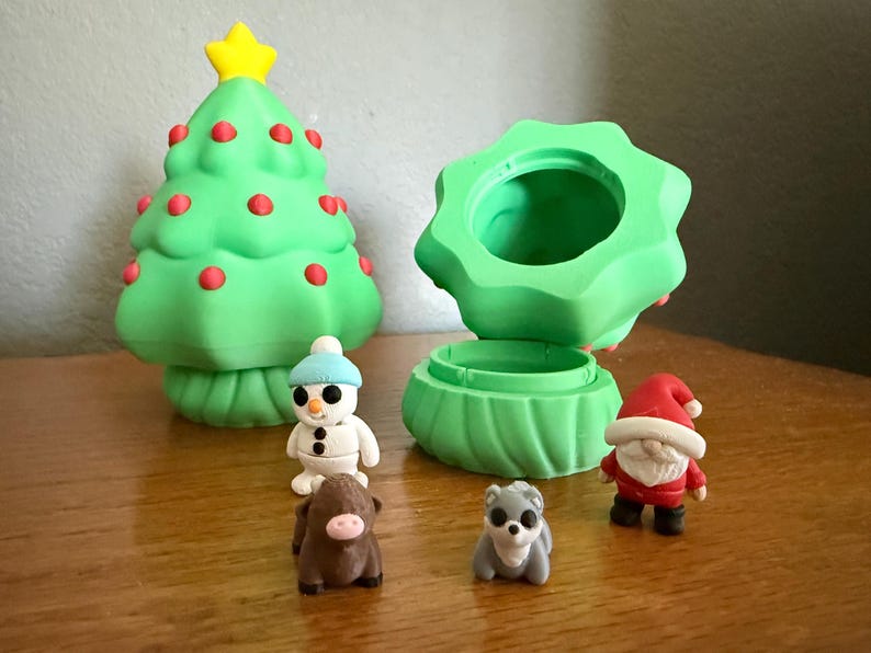 Mini Figure Christmas Tree Container: Holds Articulated Minis - Etsy