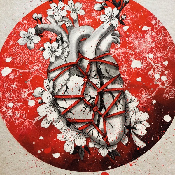 Shibari Art Painting - Etsy UK