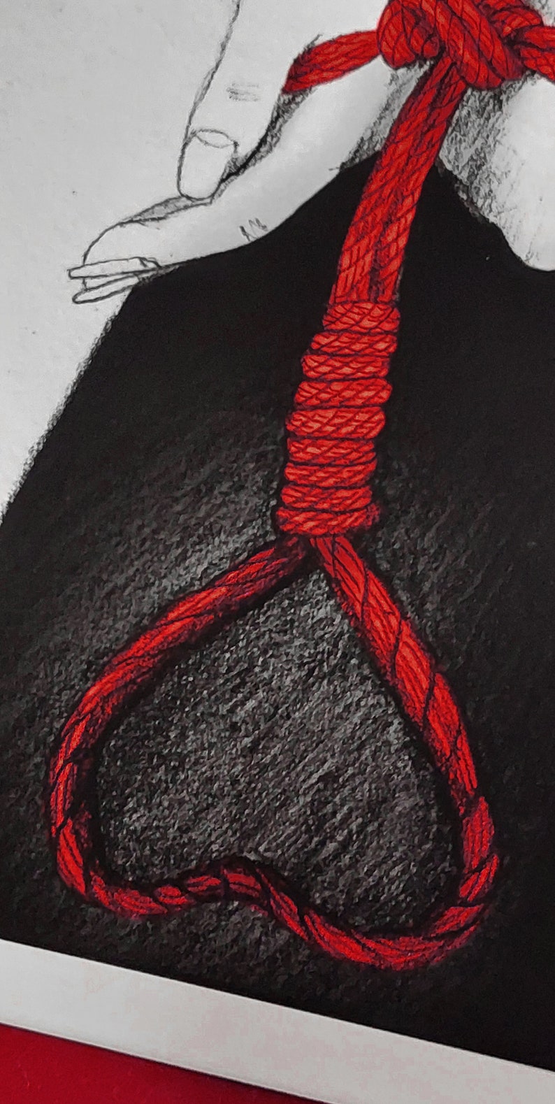 Shibari Love - Shibari Fine Art Print Paper of 270gr - Etsy