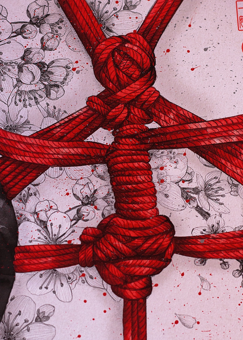 Shibari Art Print: Signed Fine Art Paper - Etsy