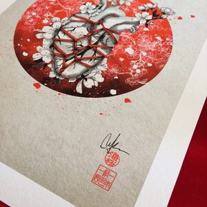 Shibari Heart - Shibari Art Illustration Fineart Print - Etsy