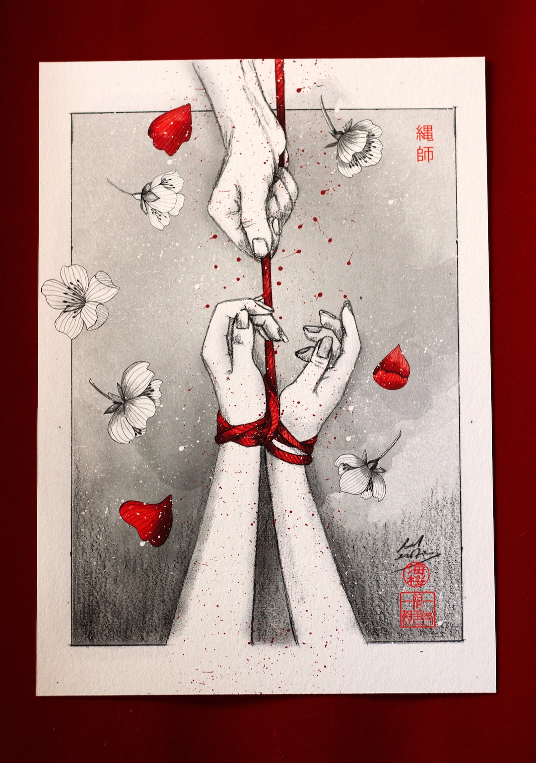 Nawashi - Shibari Fine Art Print Paper - Erotic Japanese Rope Art - Etsy