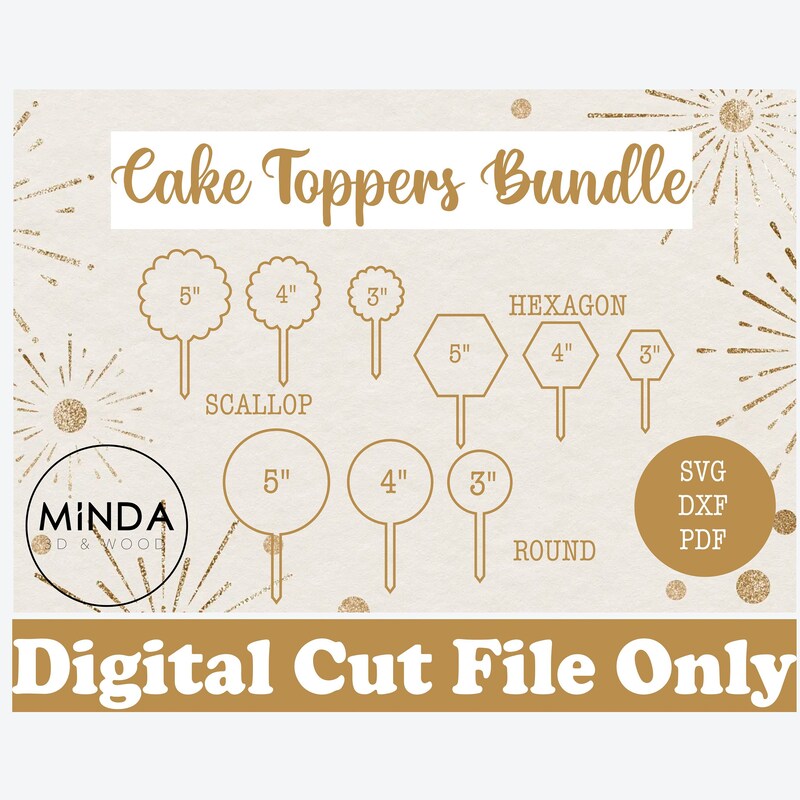 Cake Topper Svg - Etsy