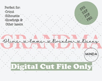 Split Grandma Svg - Etsy