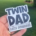 Twin Mom Double Trouble Sticker, Twin Sticker, Mom of Twins Sticker ...