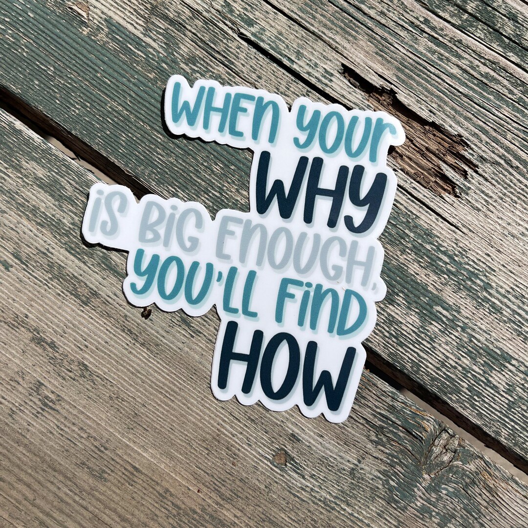 Know Your Why Sticker, Love Yourself Sticker, Inspirational Sticker ...