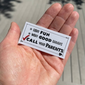 Call Your Parents Sticker: College Student Gift, Laptop Decal - Etsy