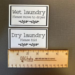 WET Laundry Magnet,laundry Sign,washing Machine Sign,move to Dryer Sign ...