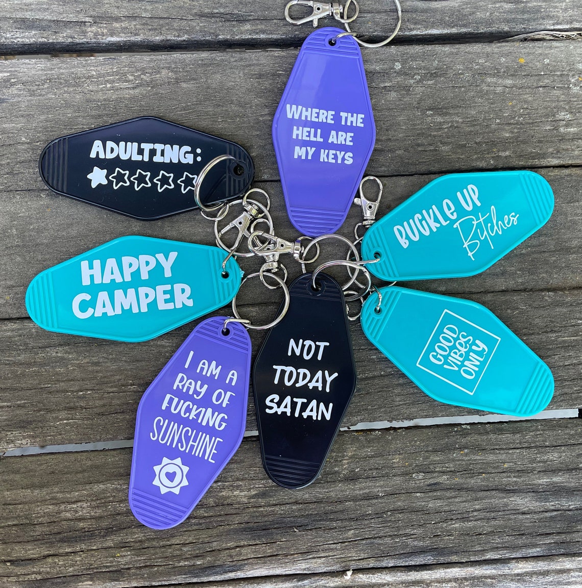 Motel Keychain Funny Retro Backpack Dorm Room Apartment - Etsy