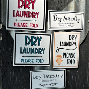 WET and DRY Laundry Magnet Bundle,laundry Sign,move to Dryer Sign,dry ...