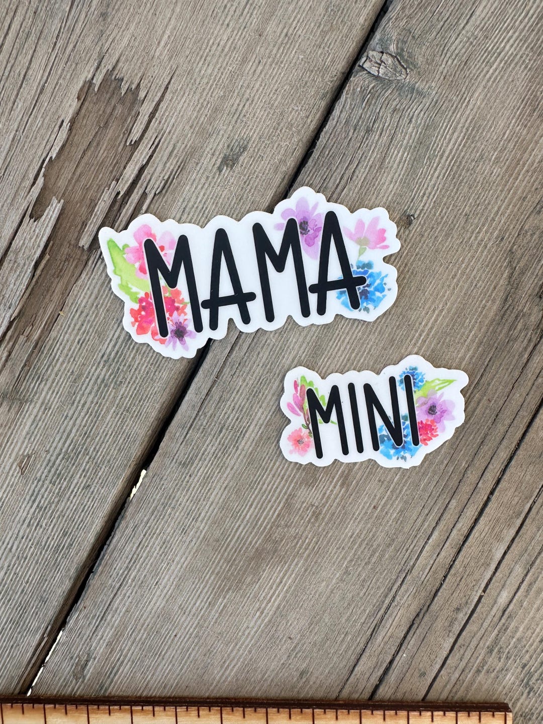 Mama Mini Matching Sticker Set: Hand-drawn Water Resistant Decals - Etsy
