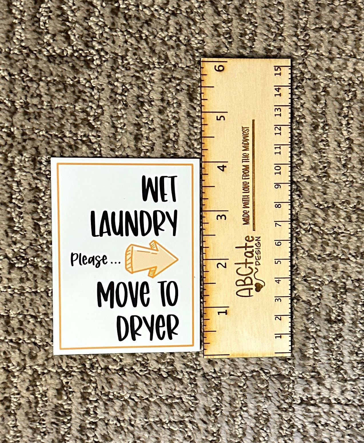 Wet Laundry Magnet,laundry Sign,washing Machine Sign,move to Dryer Sign ...