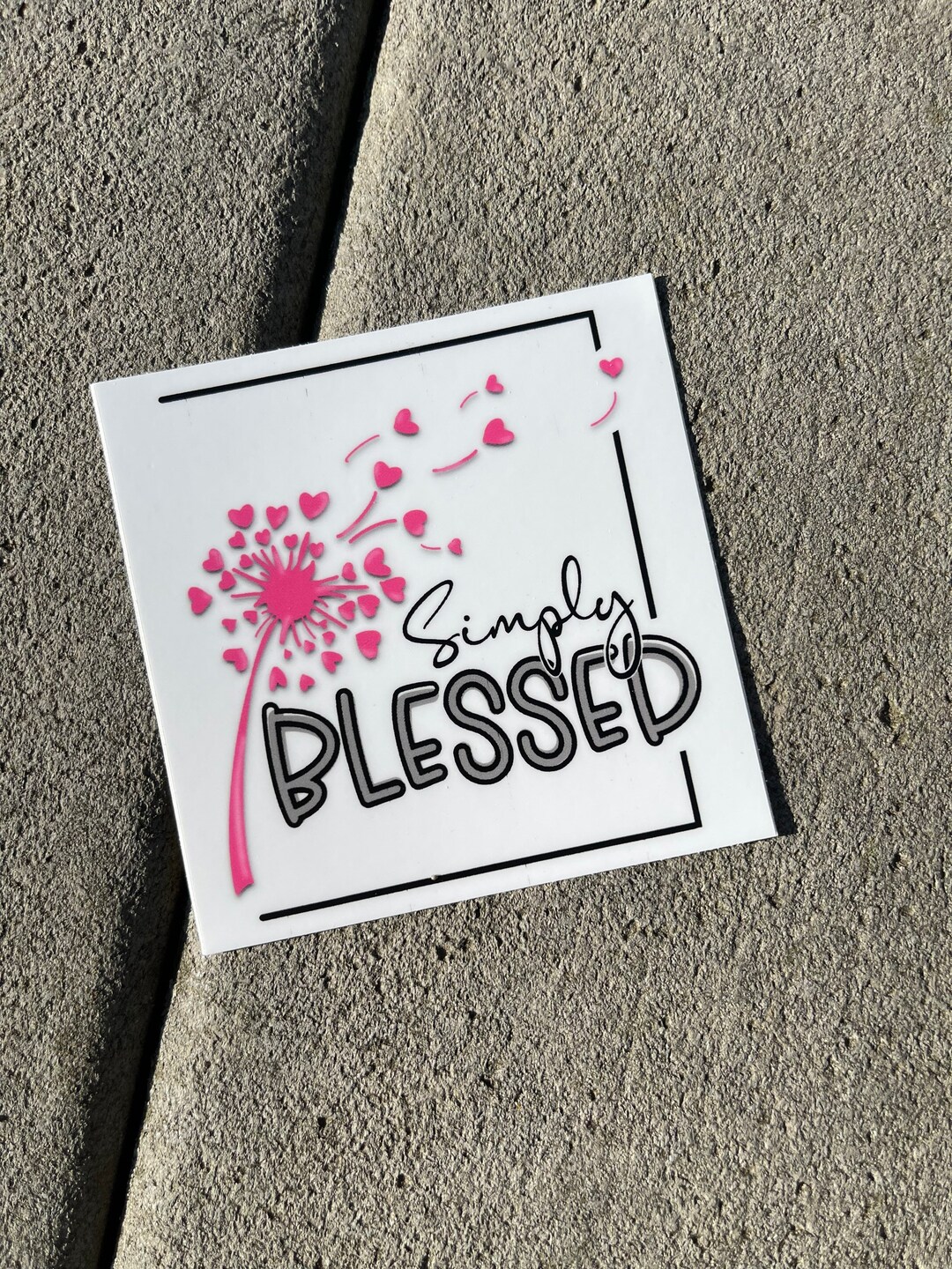 Simply Blessed Sticker, Mom Life Sticker, Mom Sticker, Daughter Sticker ...