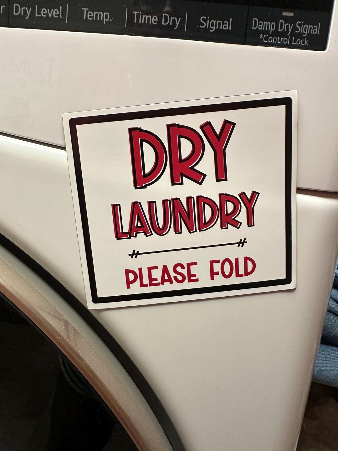 DRY Laundry Magnet,laundry Sign,washing Machine Sign,move to Dryer Sign ...