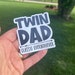 Twin Mom Double Trouble Sticker, Twin Sticker, Mom of Twins Sticker ...