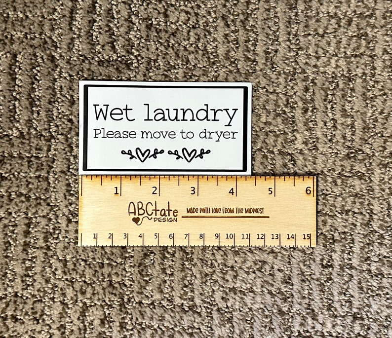Wet Laundry Magnetlaundry Signwashing Machine Signmove to - Etsy