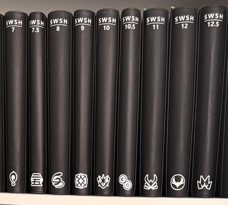 Pokemon Card Binder Spine Vinyl + Sticker! - Etsy