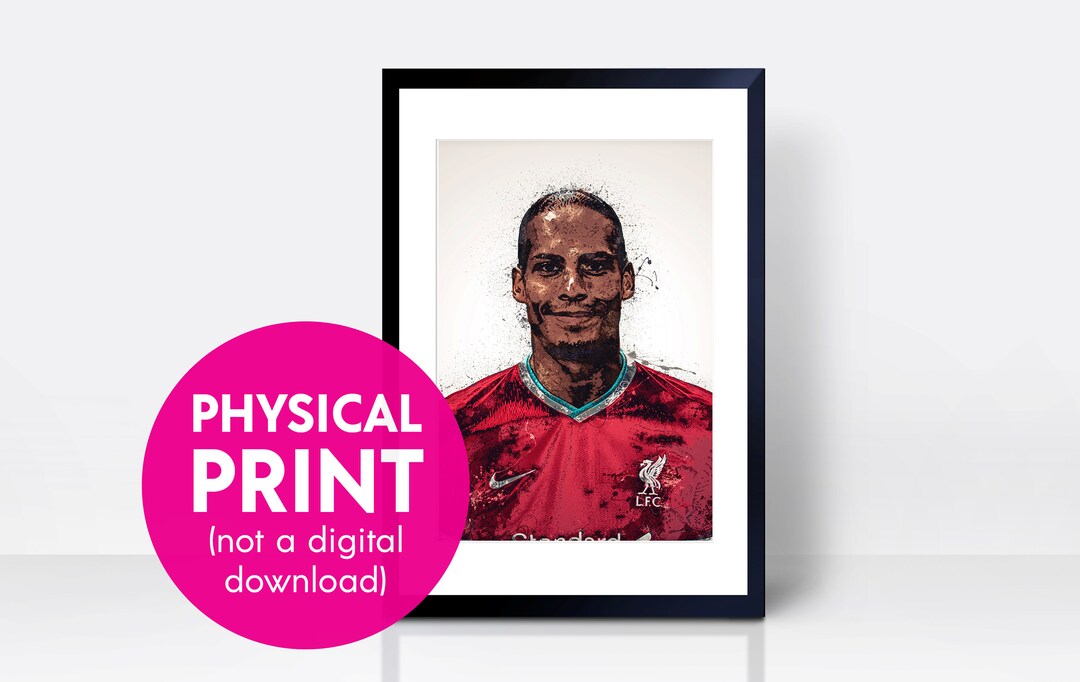 Virgil Van Dijk Wall Print THICK CARDSTOCK Wall Art Gift Home Decor ...