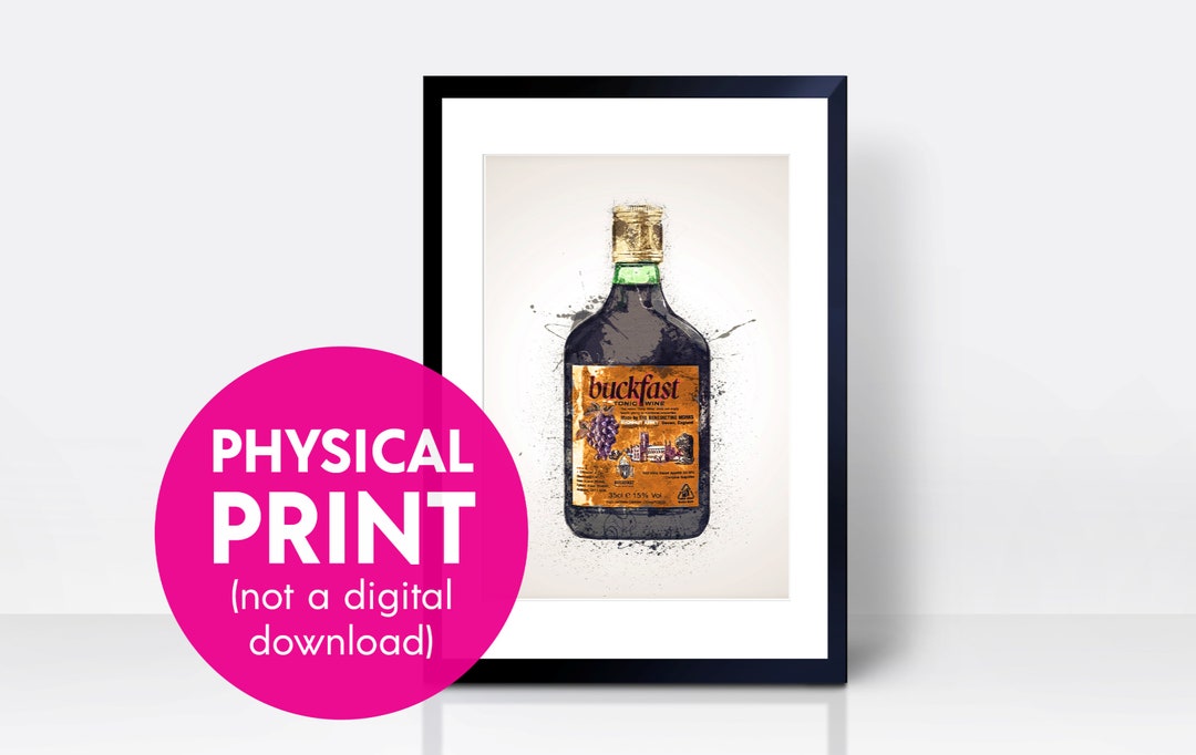 Buckfast Tonic Wine THICK CARDSTOCK Wall Print | | Gift | Home Decor ...