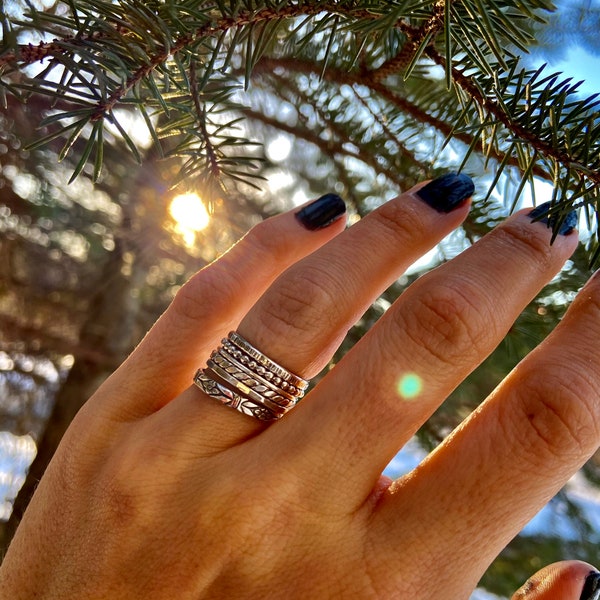 Stackable Rings - Etsy