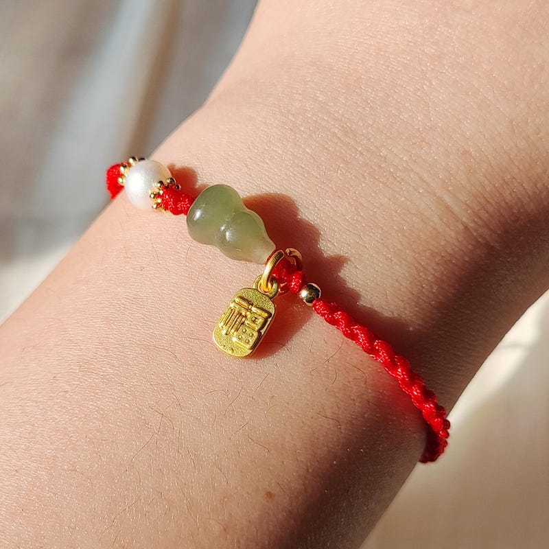 Red Jade Bracelet - Etsy