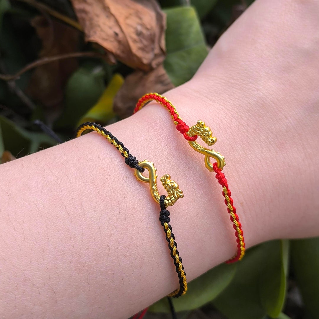 Dragon Rope Handmade Woven Bracelet,dragon Rope,handmade Red Rope ...