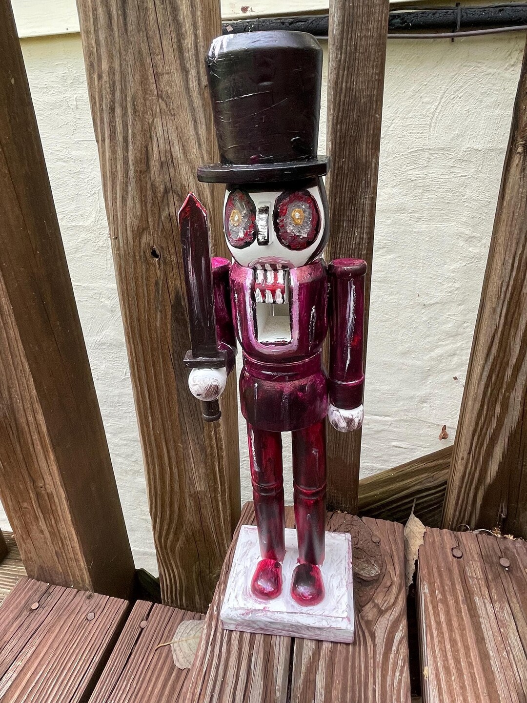 14 Halloween Nutcracker, OOAK Nutcracker, Spooky Nutcracker - Etsy