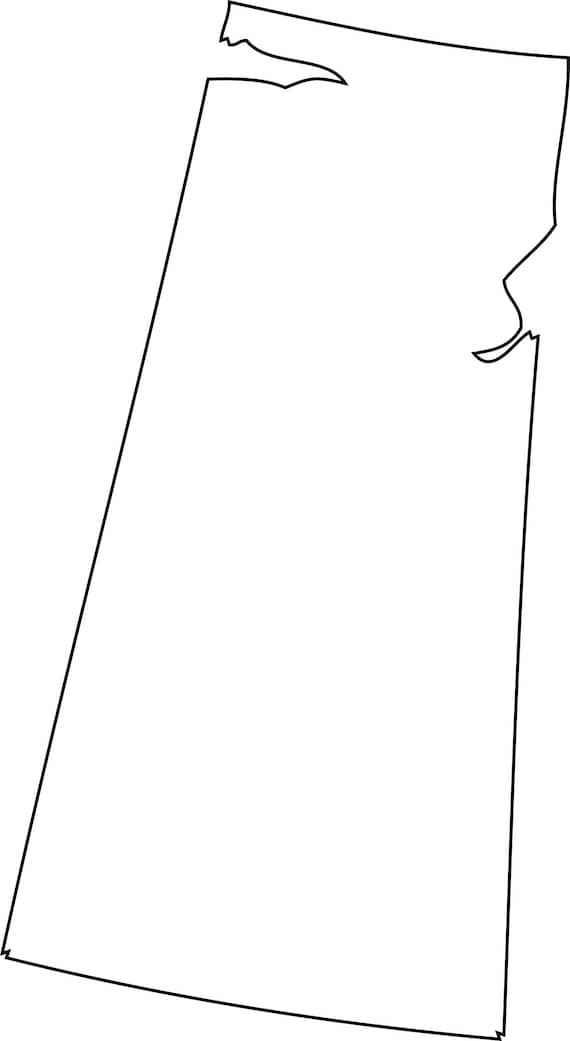 Saskatchewan Outline Map /saskatchewan States Outline Map | Etsy