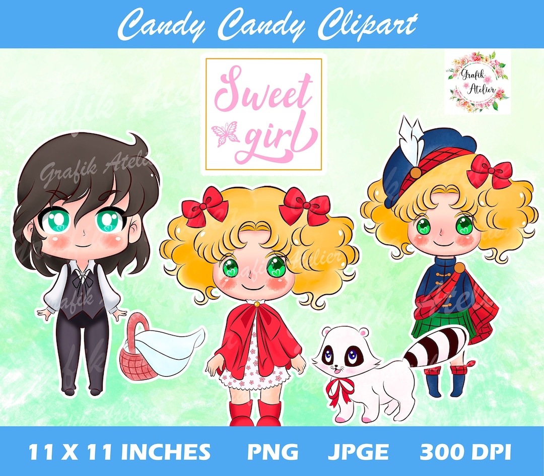 CANDY CANDY Inspiration Clipart, Cute Anime Characters, Chibi Girl ...