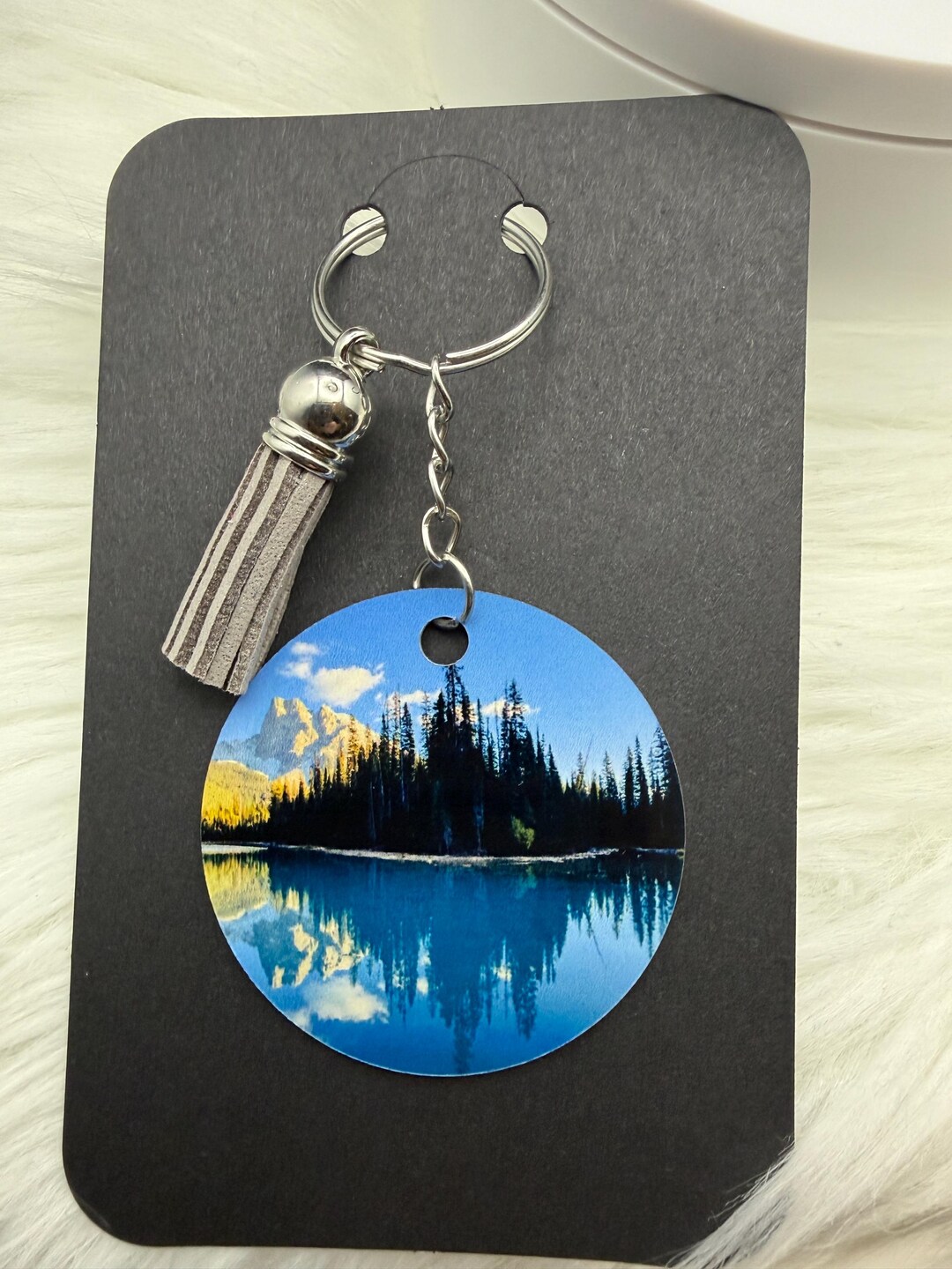 Emerald Lake Keychain – Double Sided Metal Nature Photo Keychain, Yoho ...