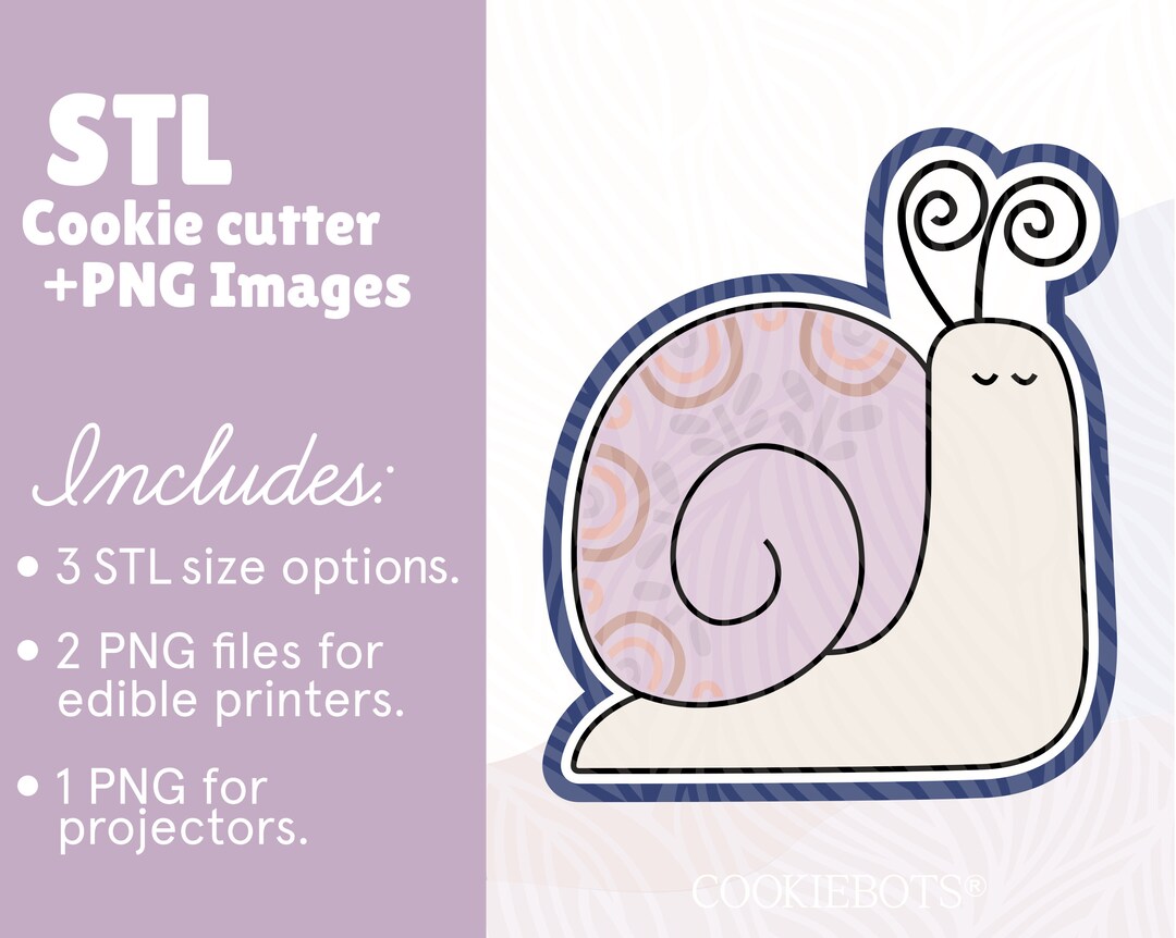 Spring Easter Snail STL Cookie Cutter 3D Printer 3D Printing at Home ...