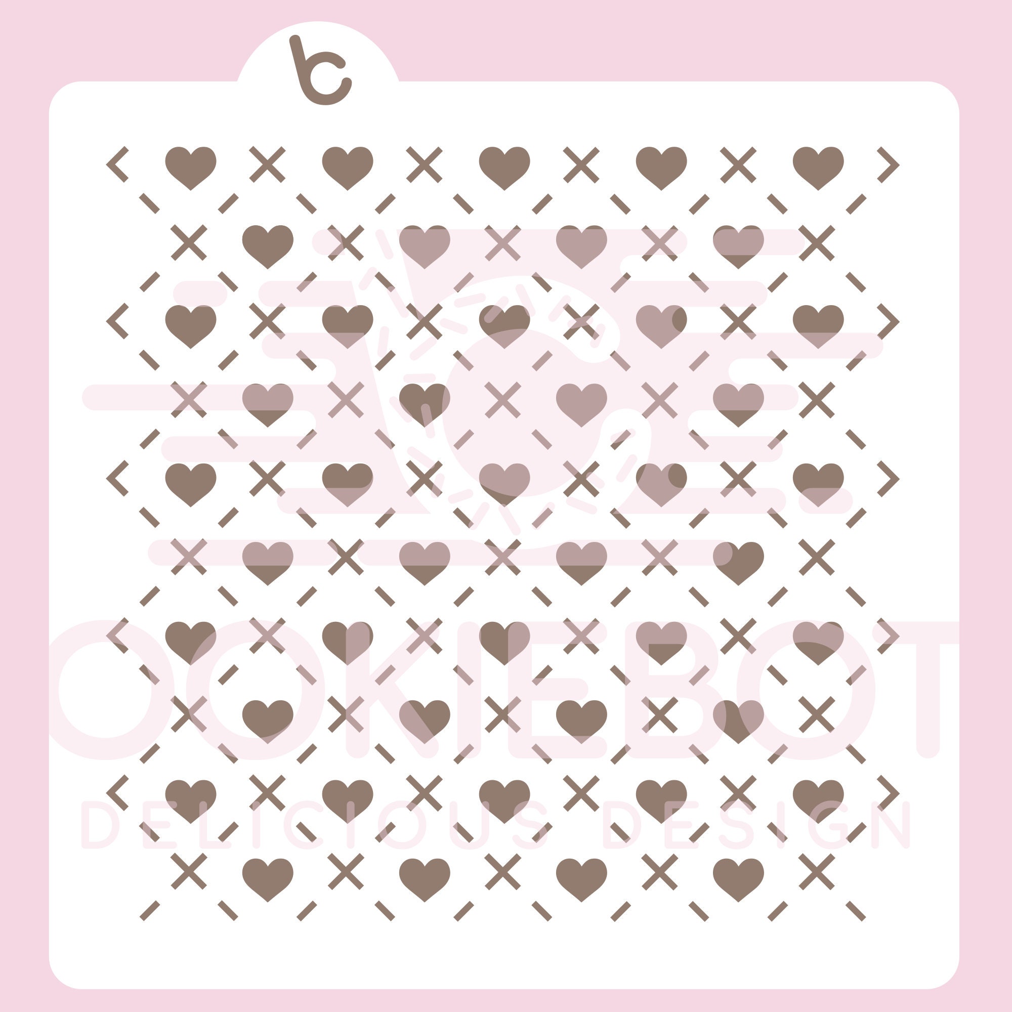 Heart Grid Download Digital Stencil SVG EPS DXF | Etsy