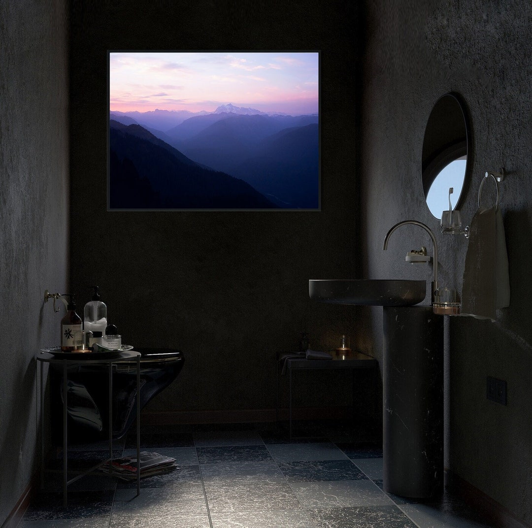 Mount Baker Highway Art PNW Wall Art Cascade Mountains PNW Print ...